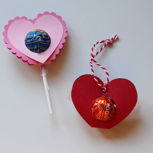 Heart Lollipop Holder Svg, Cricut Silhouette, Party Favour, Mother’s ...