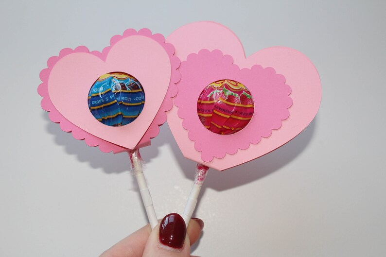 Heart Lollipop Holder Svg, Cricut Silhouette, Party Favour, Mother’s ...