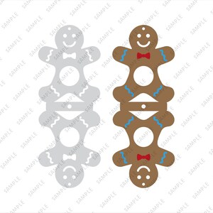 Gingerbread Man Lollipop Holder, Christmas Chocolate Holder Svg ...