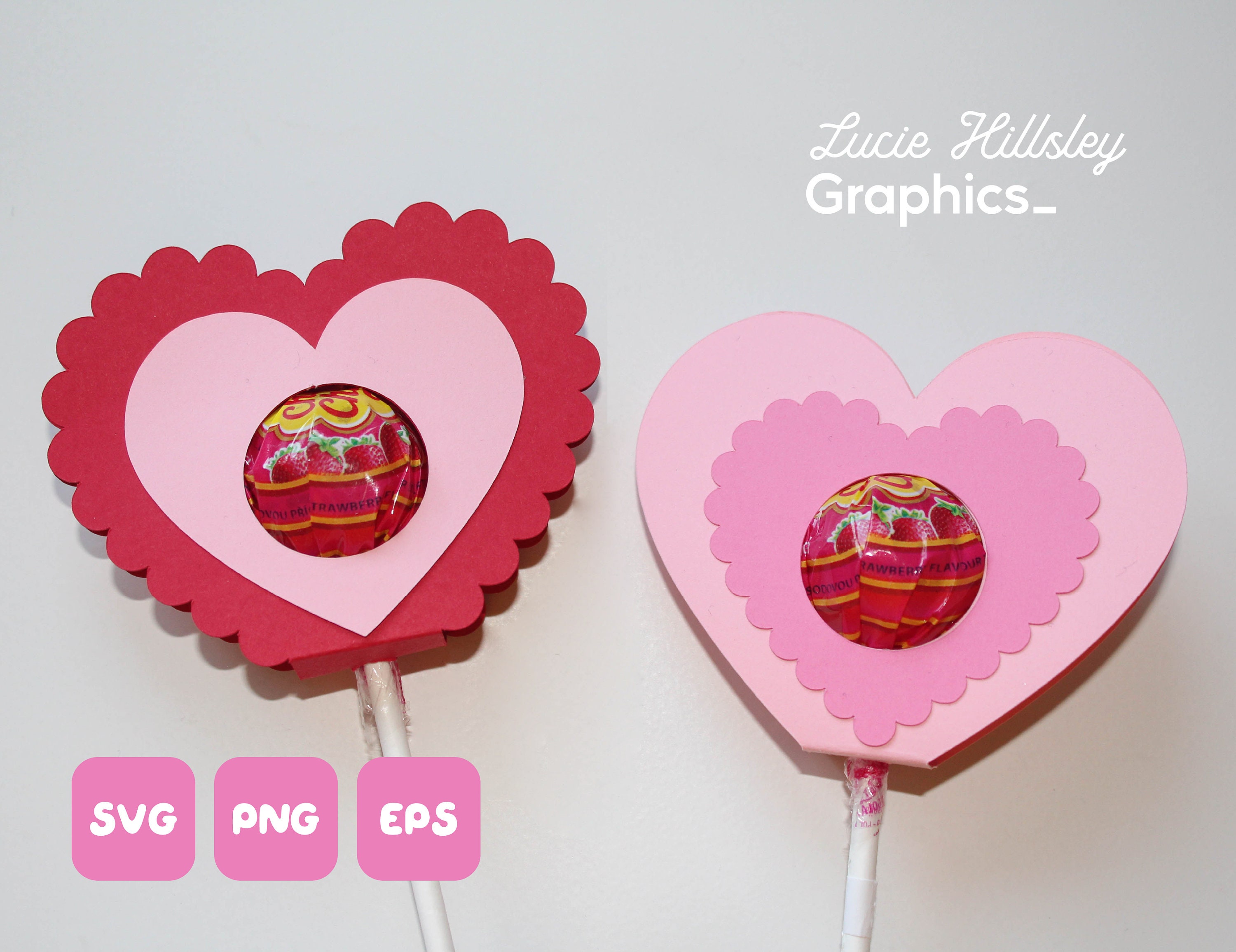 Heart Lollipop Holder Svg, Cricut Silhouette, Party Favour, Mother’s ...