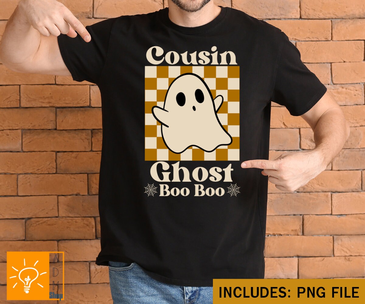 Cousin Ghost Boo Boo Crew, Funny Halloween Ghost PNG File, Halloween ...