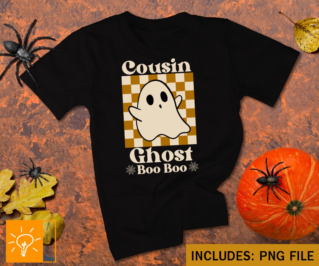 Cousin Ghost Boo Boo Crew, Funny Halloween Ghost PNG File, Halloween ...