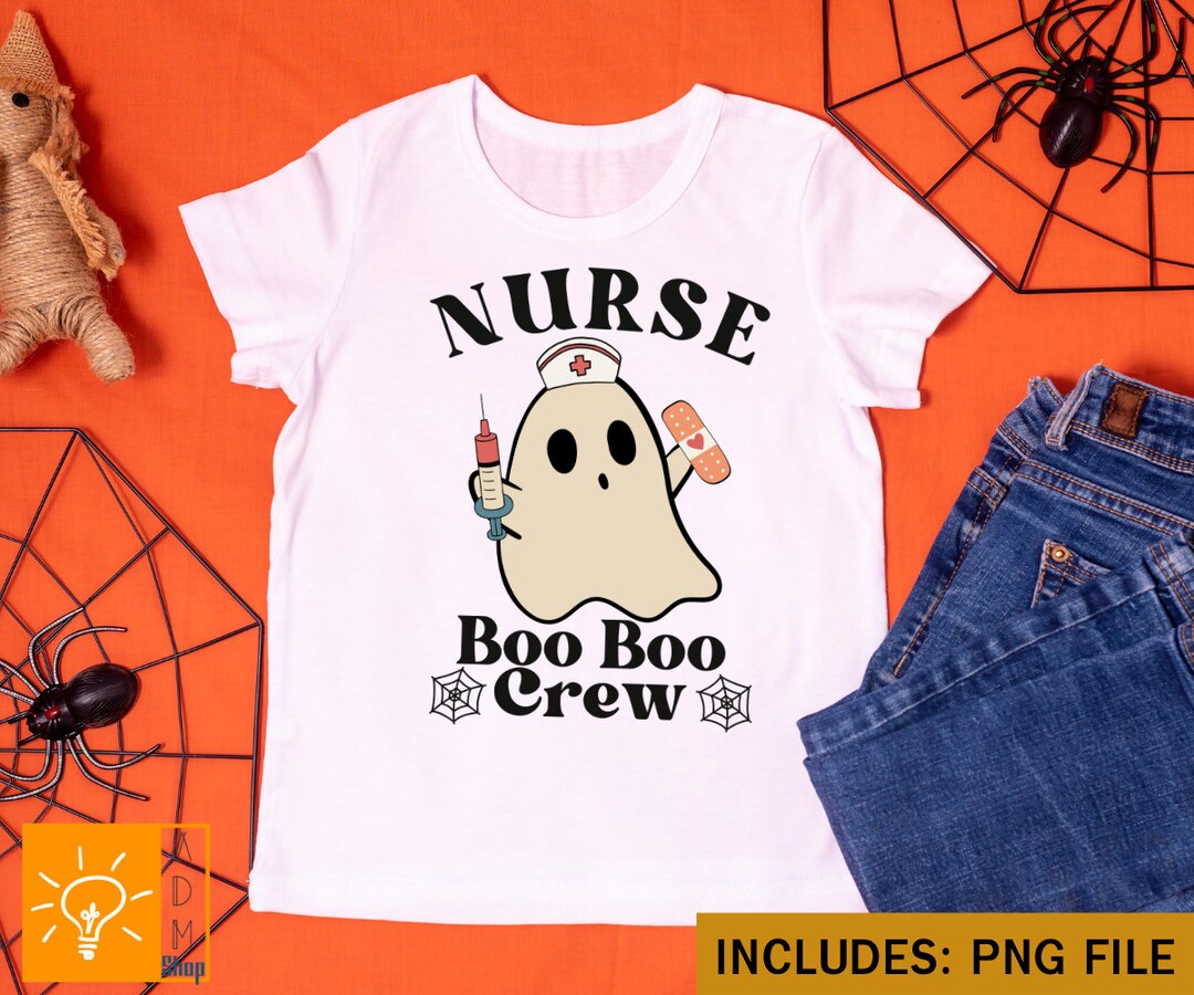 Nurse Boo Crew, Halloween Nurse Ghost, Halloween Transparent Png, Funny ...