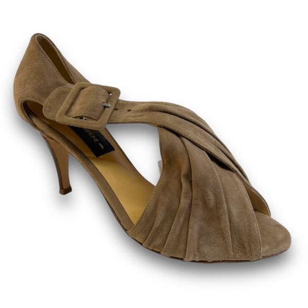 Tan Peep Toe Heels - Etsy