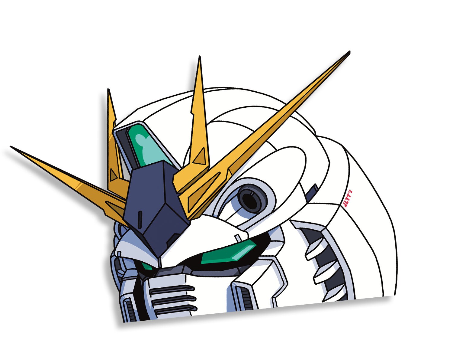 Nu Gundam Peeker Sticker Decal - Etsy