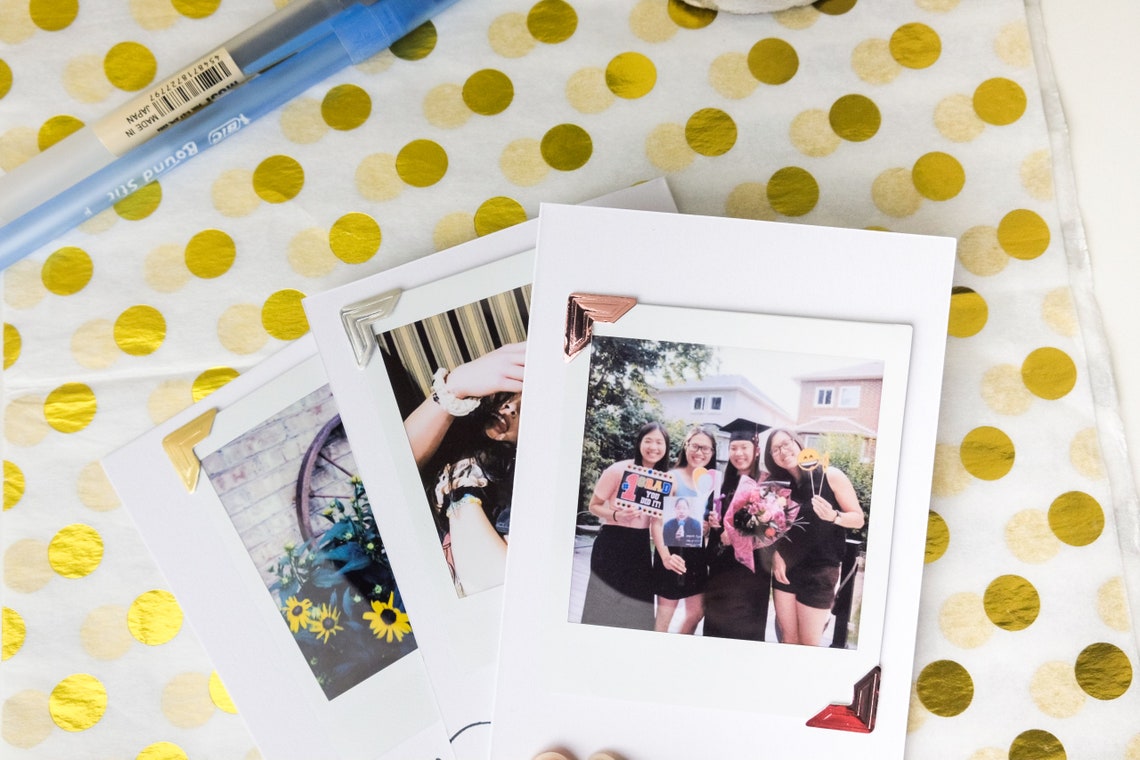 Card with Custom Polaroid Photo Includes envelope and free | Etsy