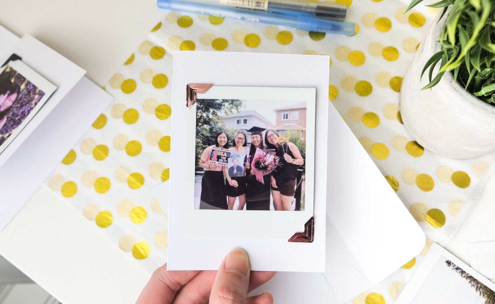 Card With Custom Polaroid Photo Includes Envelope and Free - Etsy