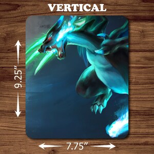 Fire Red Charizard X Y Anime Violet Scarlet Mouse Pad Mat Desk Office ...