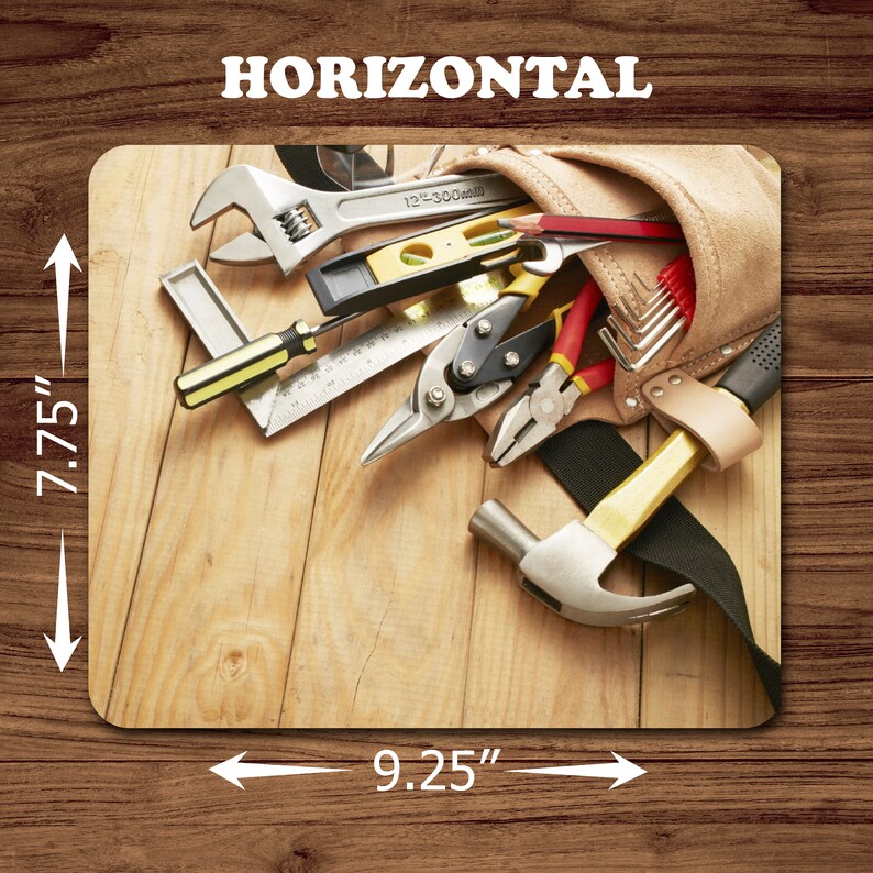 Carpenter Handyman Tools Fix Repair Construction Mouse Pad Mat Mousepad ...