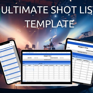 ULTIMATE Filmmaking Shot List Template - Etsy