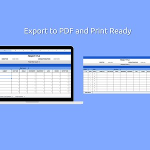 ULTIMATE Filmmaking Shot List Template - Etsy