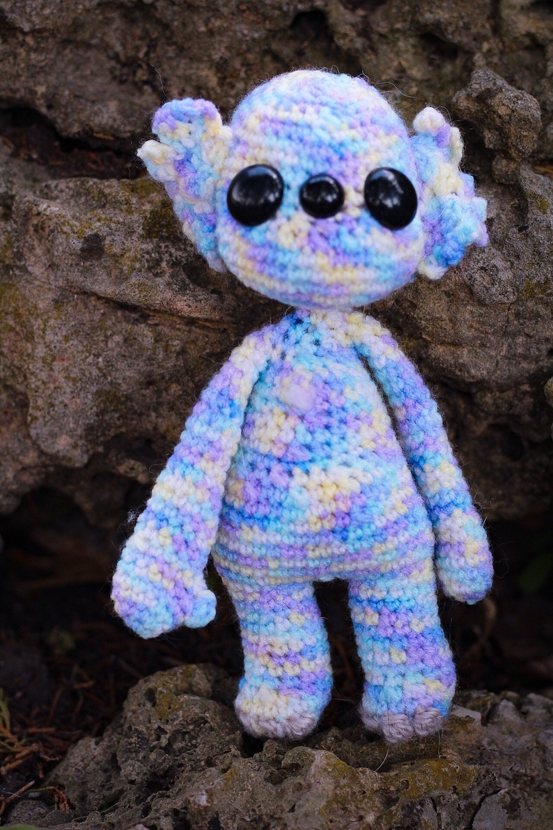 Axolotl Inspired Alien Gremlin Amigurumi Plush Sculpture - Etsy
