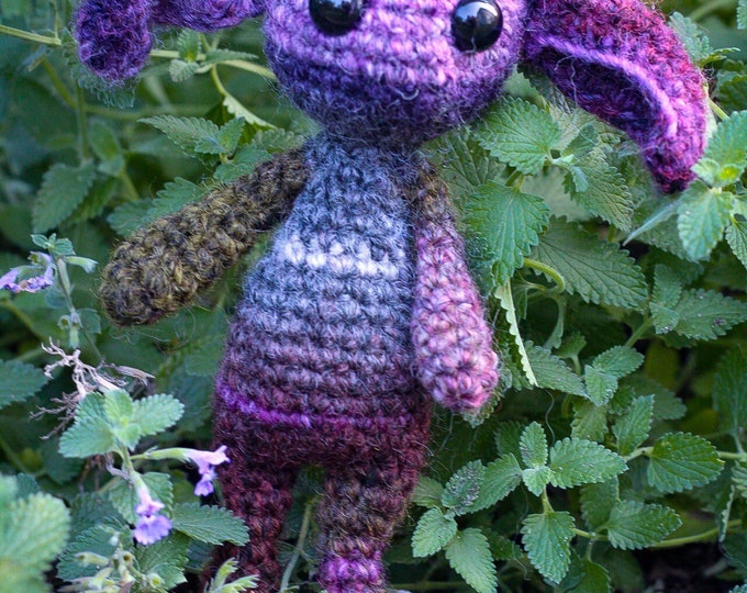 Lila Purple, Green and Grey Floral Colors Impkin Hand Crocheted ...