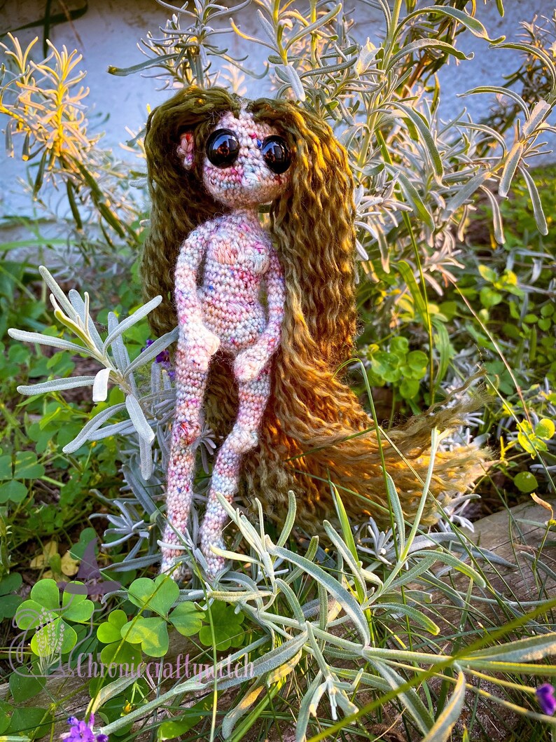 Plant Goddess Troll Amigurumi Poseable - Etsy