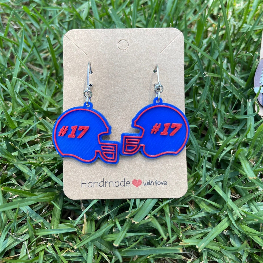 Personalized Buffalo Bills Football Earrings | Bills Mafia Jewelry ...