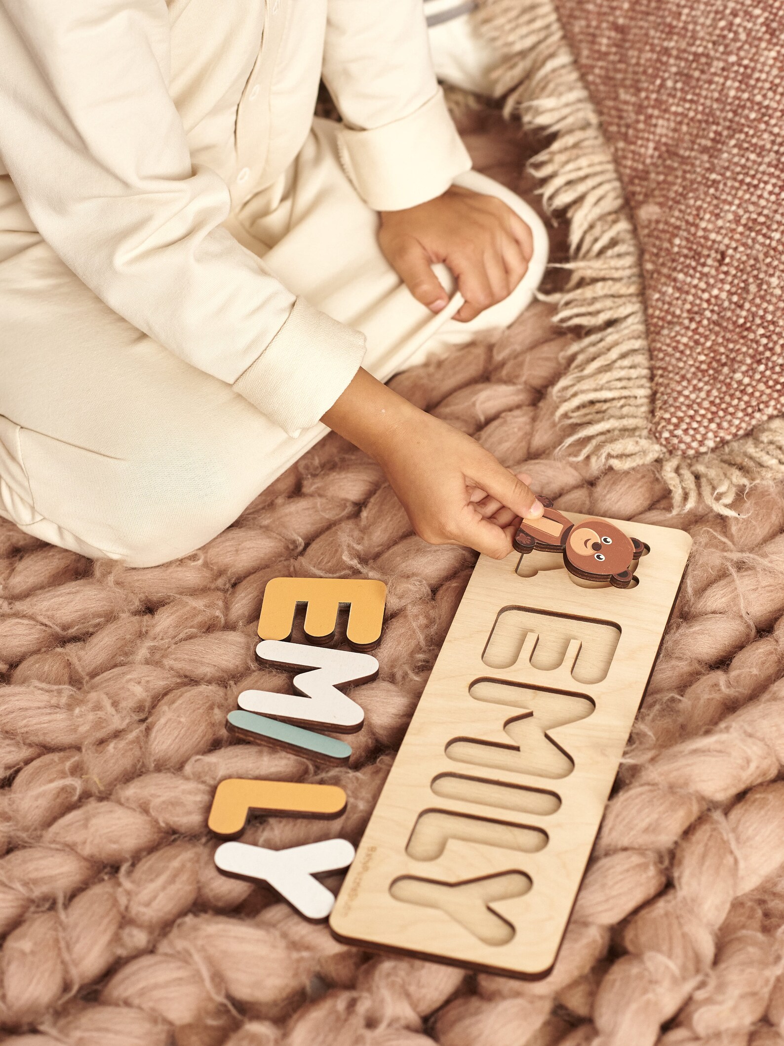 Baby Puzzle With Figures Custom Toddler Gift Baby Shower - Etsy