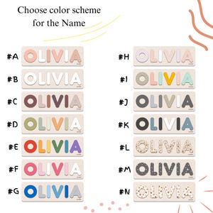 Personalized Wood Name Puzzle: Montessori 1st Birthday Gift - Etsy