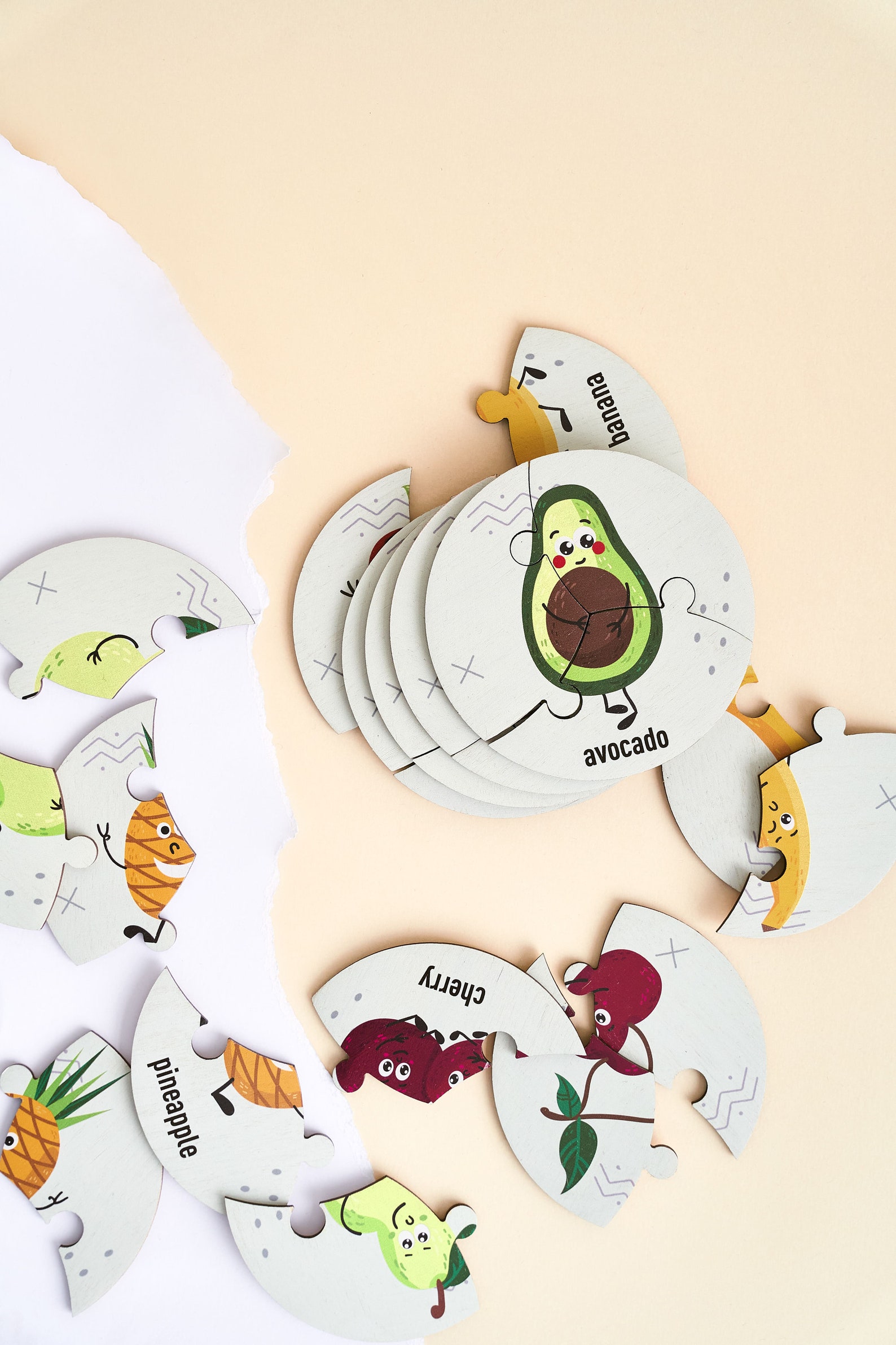 Wooden Puzzle for Kids With Animals Wood Matching Game | Etsy