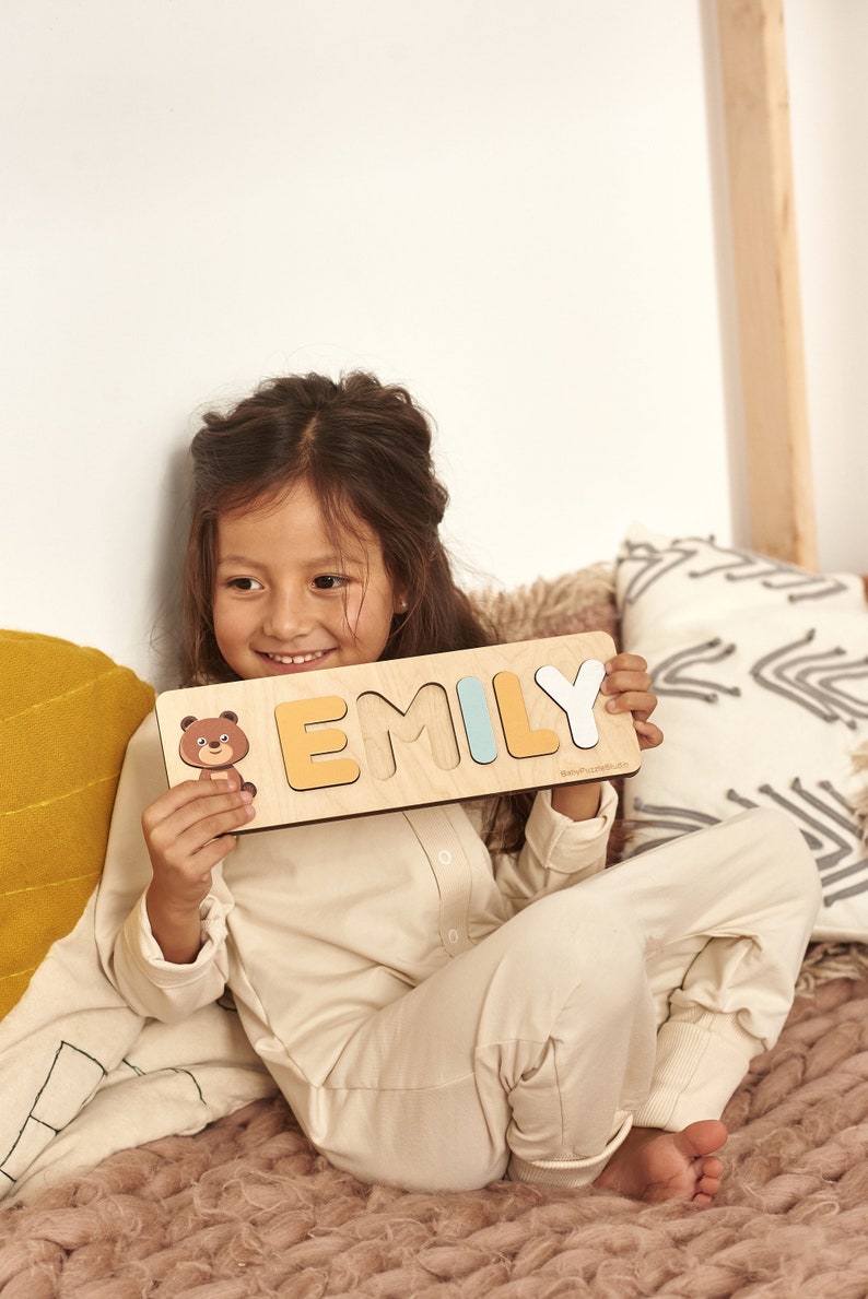 Baby Puzzle With Figures Custom Toddler Gift Baby Shower - Etsy