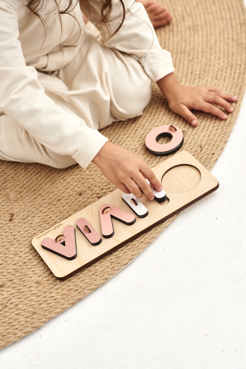 Baby Puzzle With Figures Custom Toddler Gift Baby Shower - Etsy