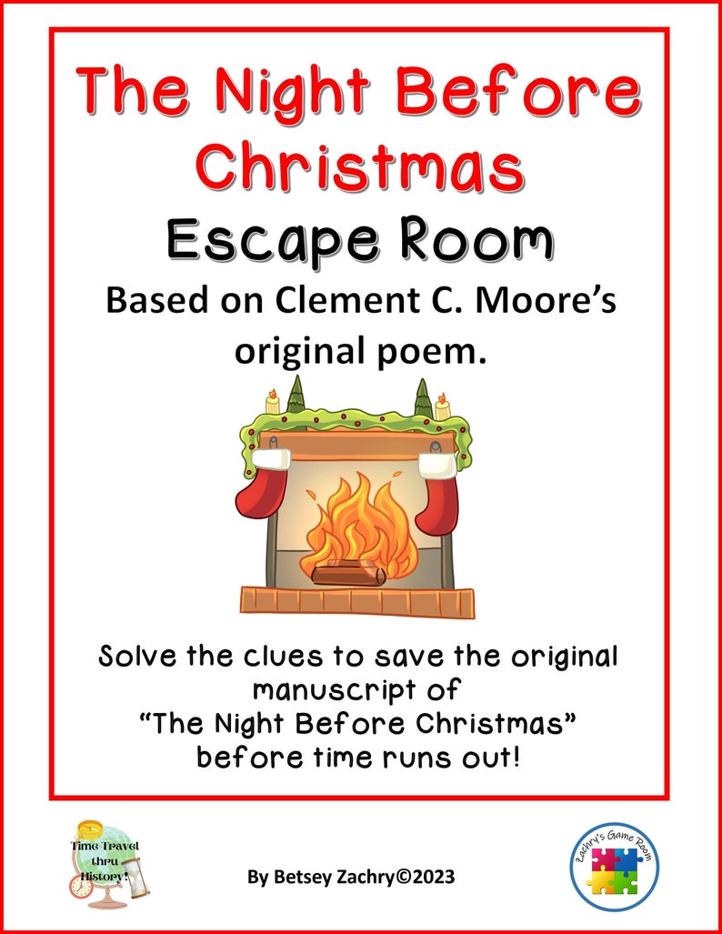 Christmas Escape Room: Family Holiday Party Game (printable) - Etsy Canada