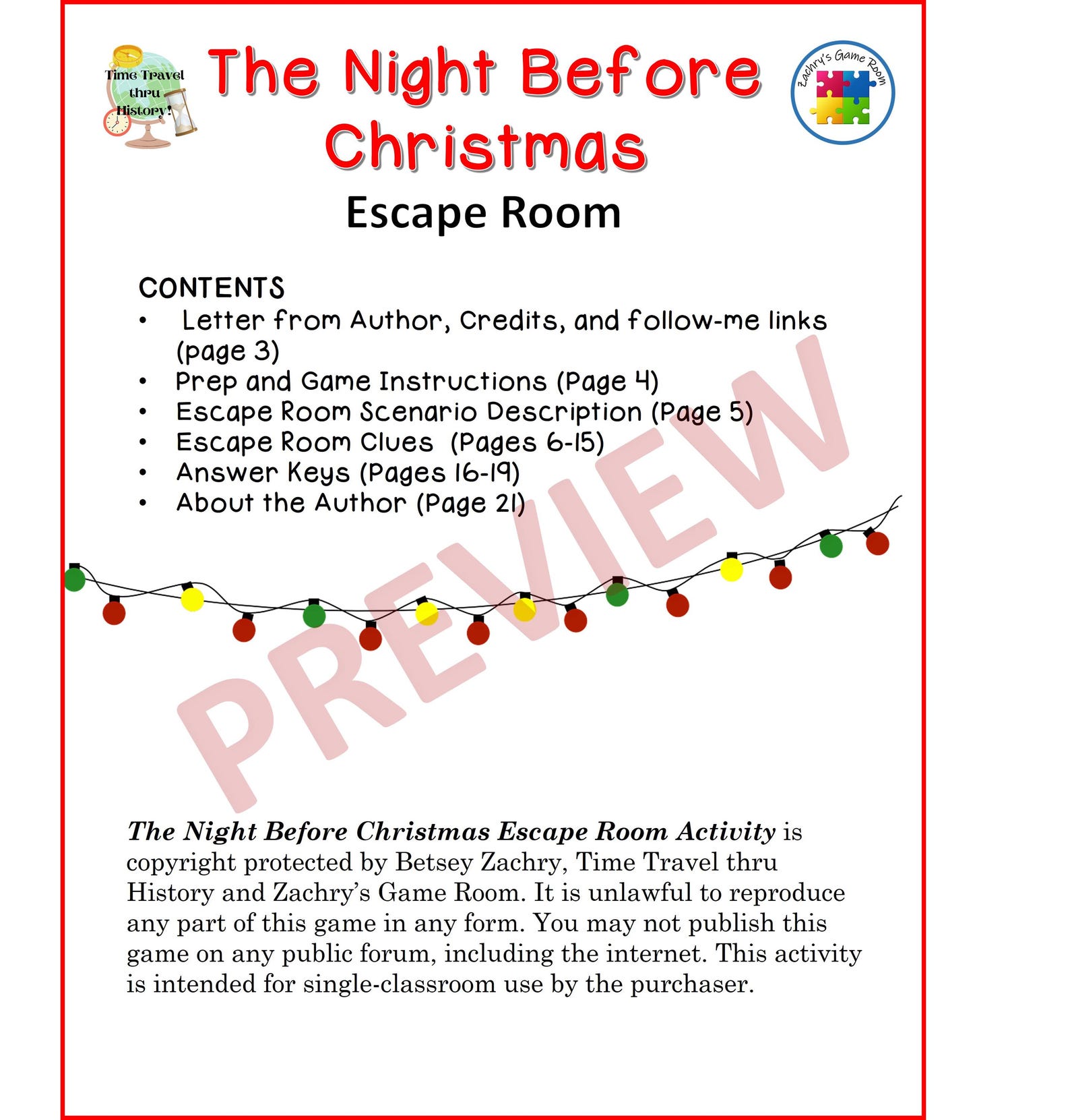 Christmas Escape Room: Family Holiday Party Game (printable) - Etsy Canada