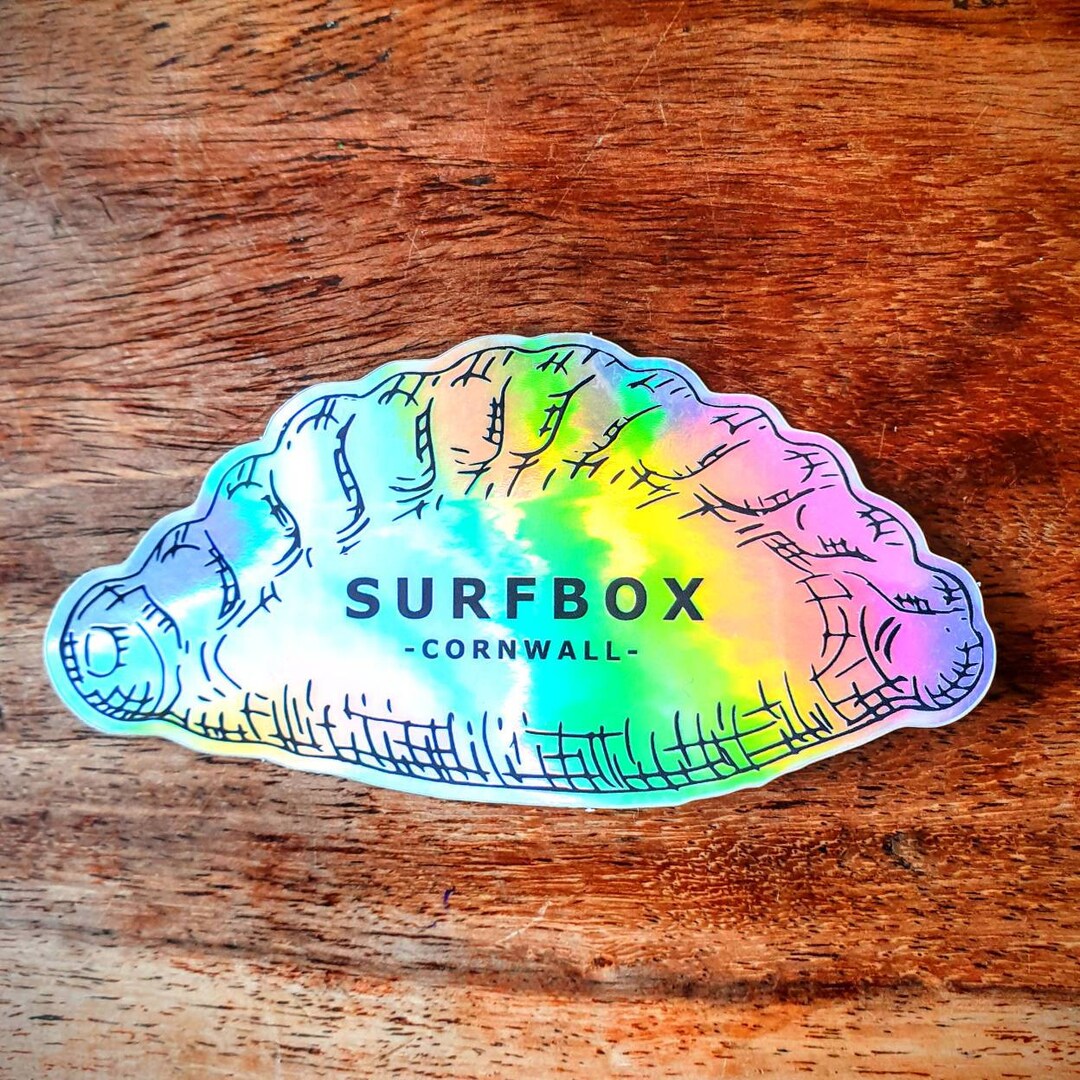 Pasty Sticker Holographic. Surfbox Cornwall. Cornish. Bumper. - Etsy