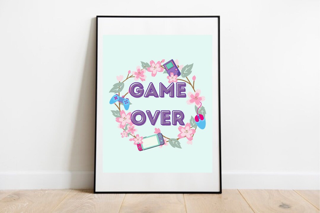 GAME OVER Digital Print - Etsy