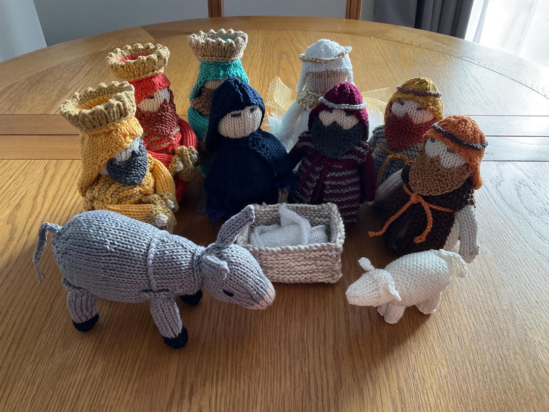 KNITTED NATIVITY SET - Etsy
