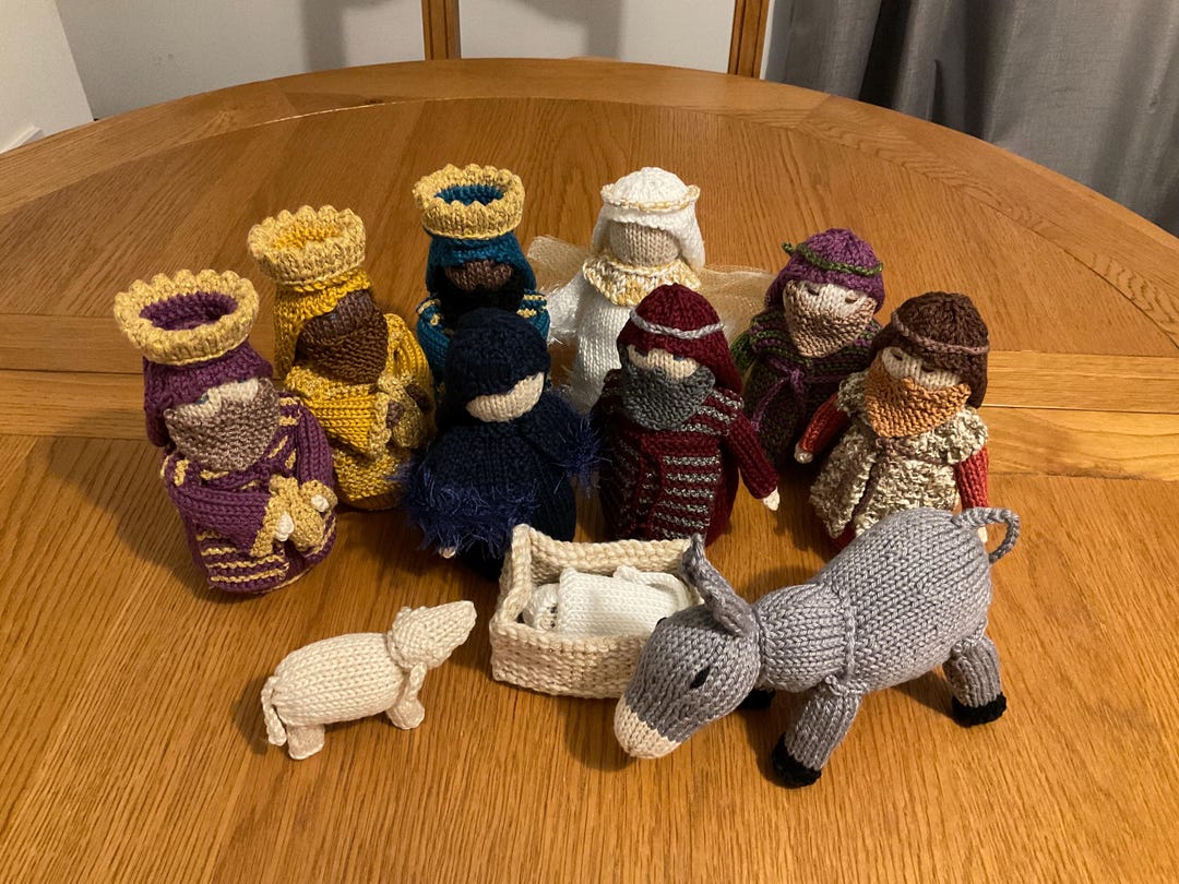 KNITTED NATIVITY SET - Etsy