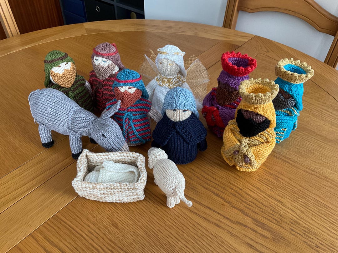 KNITTED NATIVITY SET - Etsy