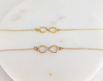 Rose Gold Infinity | Etsy