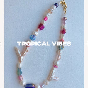 Tropical Ocean Wonderland Necklace - Etsy