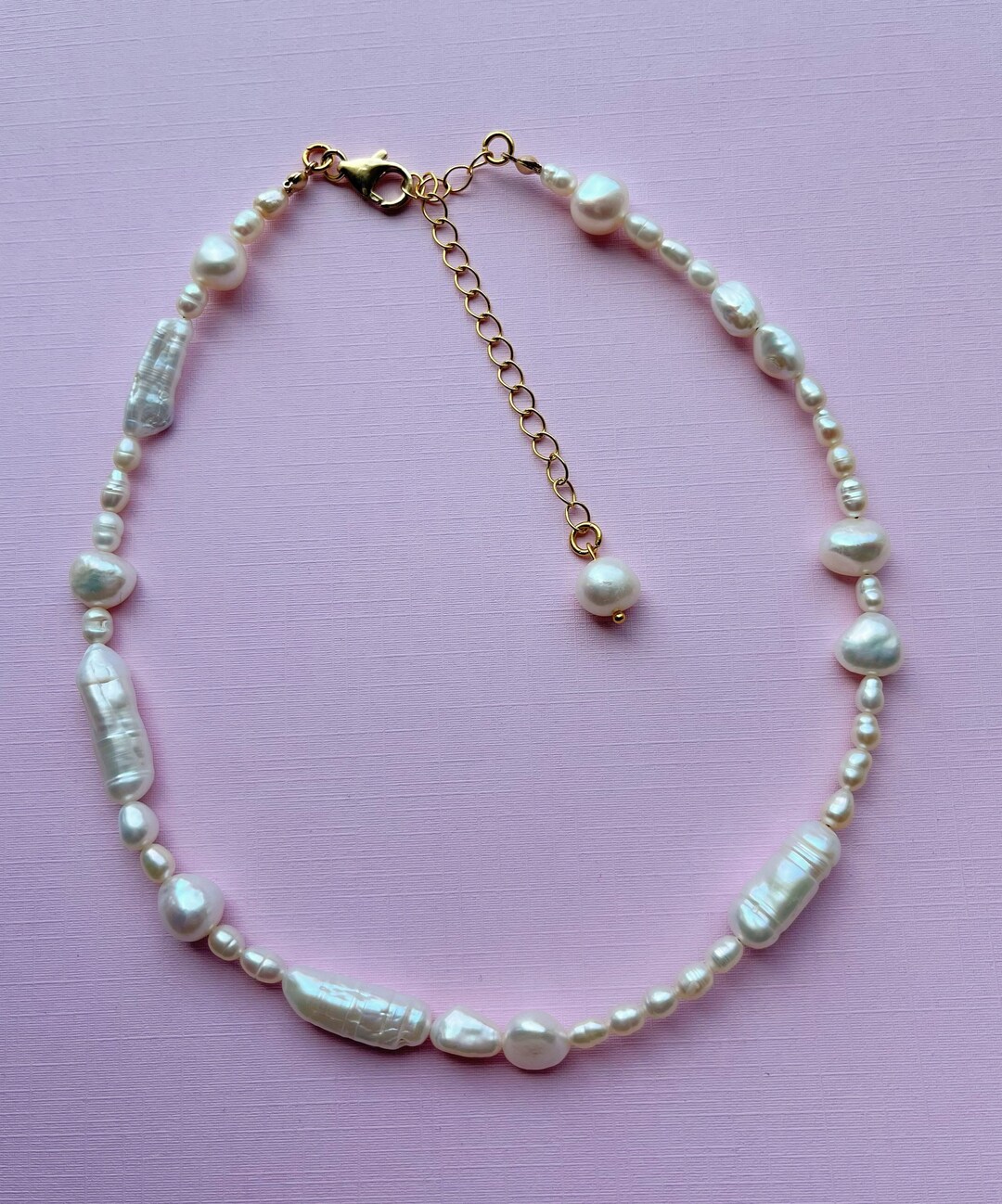 Multi White Ivory Pearls Necklace - Unisex Necklace - Etsy