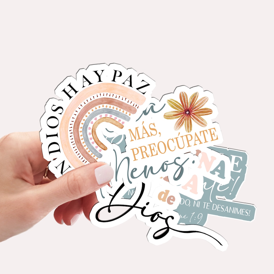 Christian Sticker Sheets in Spanish Spanish Motivational - Etsy