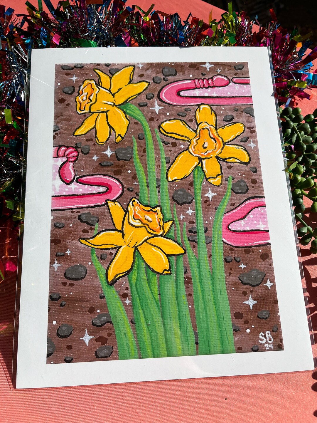 The Daffodils and the Worms 8.5 X 11" Print - Etsy