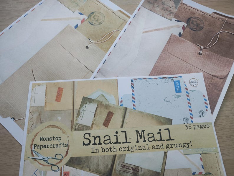 Snail Mail Junk Journal Kit: Printable Pages (digital Download) - Etsy