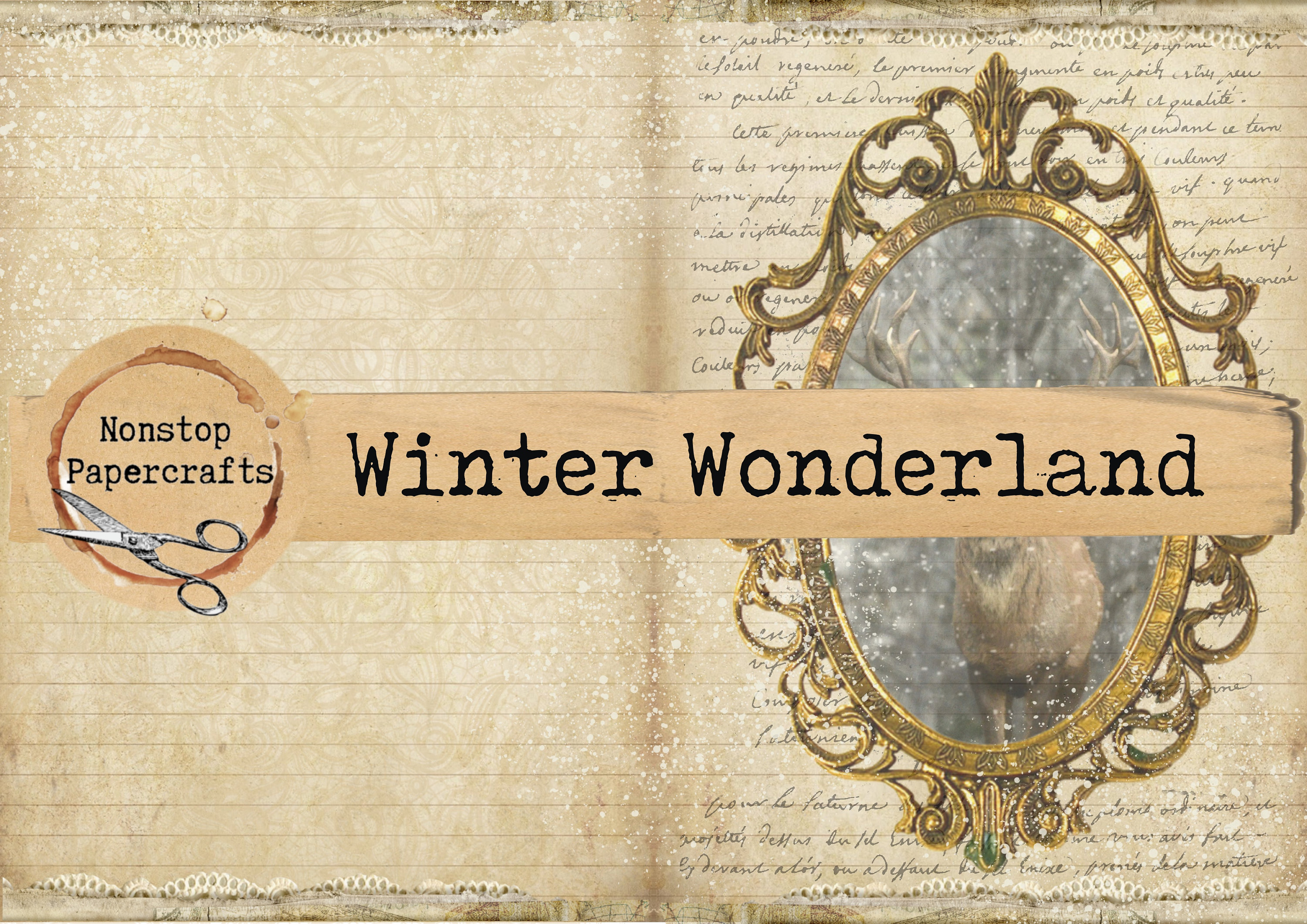 Winter Wonderland Digital Kit, Junk Journal Kit, Printable - Etsy