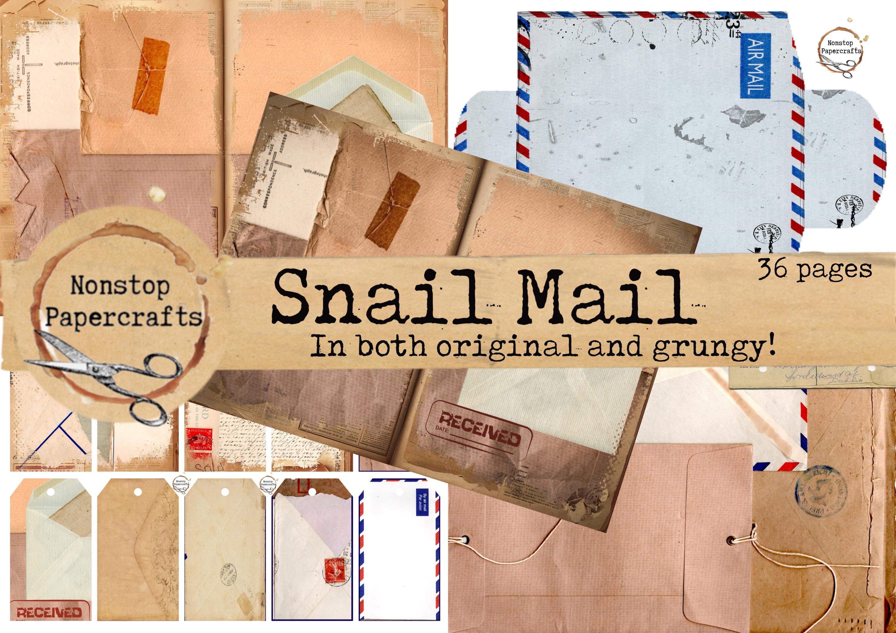 Snail Mail Junk Journal Kit: Printable Pages (digital Download) - Etsy