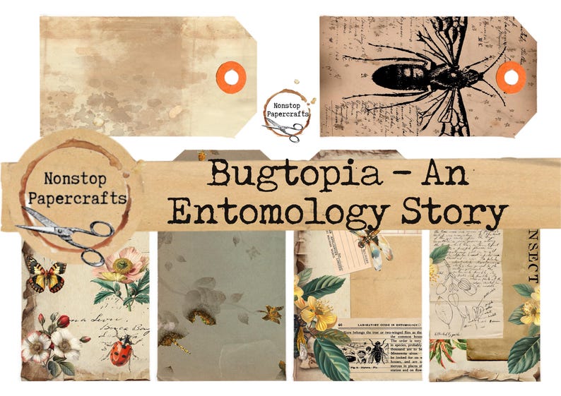 Bugtopia - an Entomology Story, Collaboration Kit, Junk Journal Kit ...