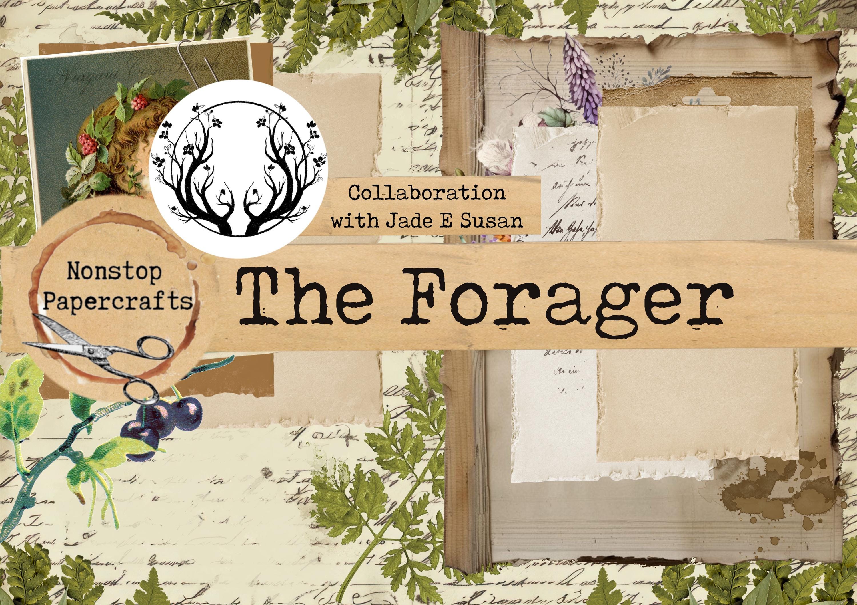The Forager, Junk Journal Kit, Printable Download, Scrapbook Pages ...