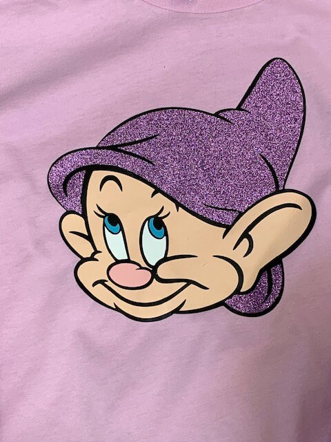 Dopey Face With Glitter Hat Shirt/ Seven Dwarf Shirts/ Dopey Dwarf ...