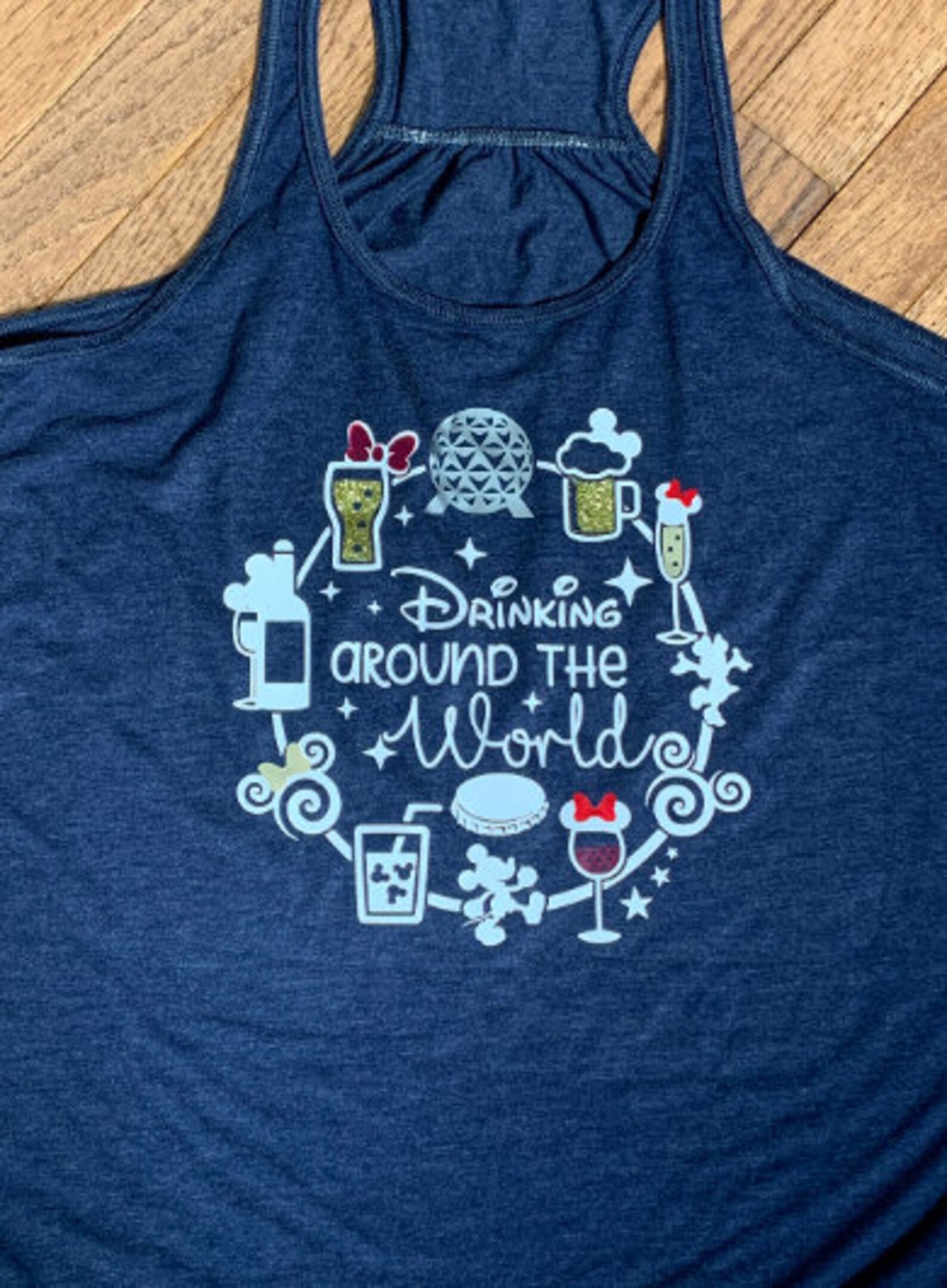 Drinking Around the World Epcot Women's Flowy Racerback Tank/food and ...