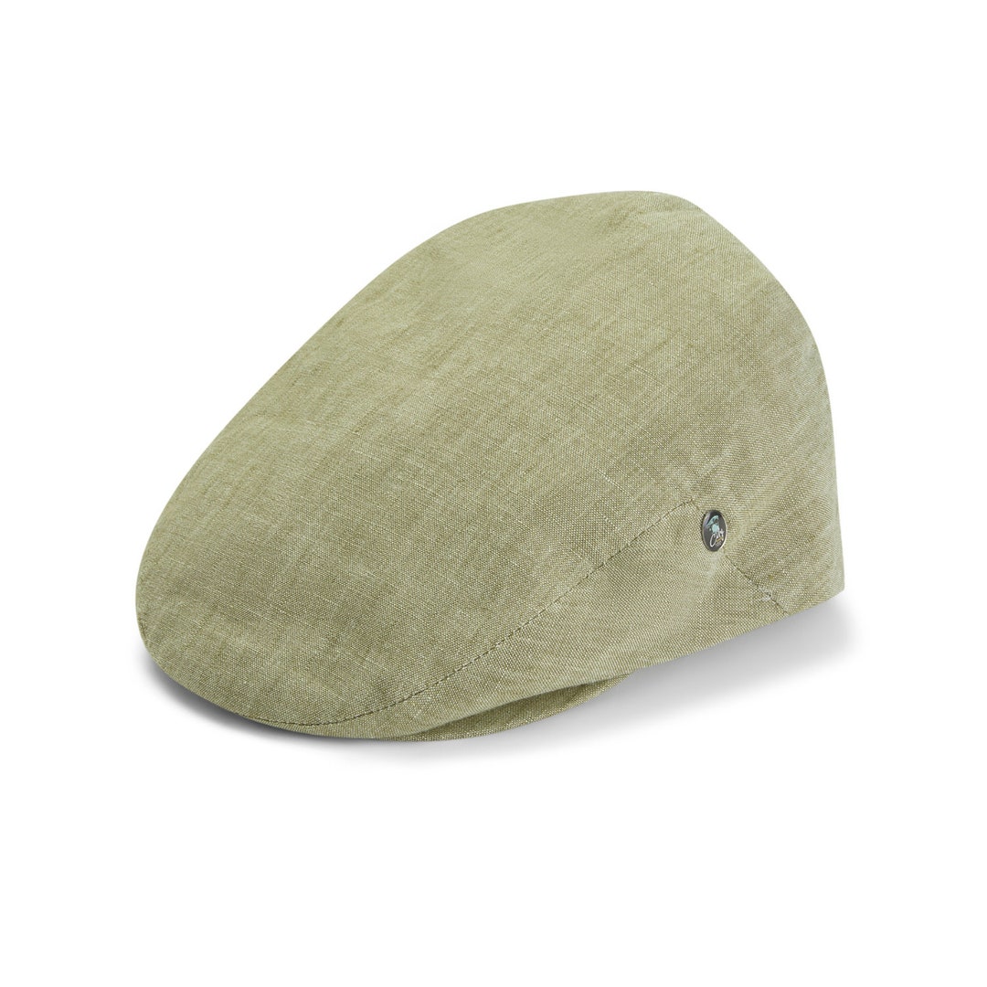 Mens Summer Cap | Linen | Green | City Sport - Etsy