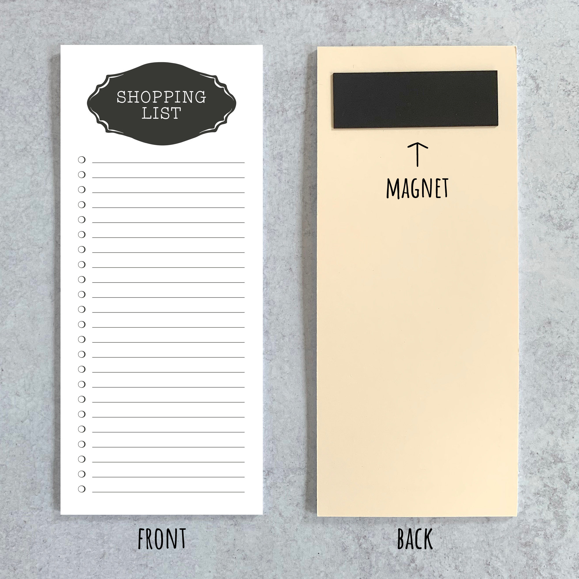 Magnetic Shopping List Notepad - Etsy