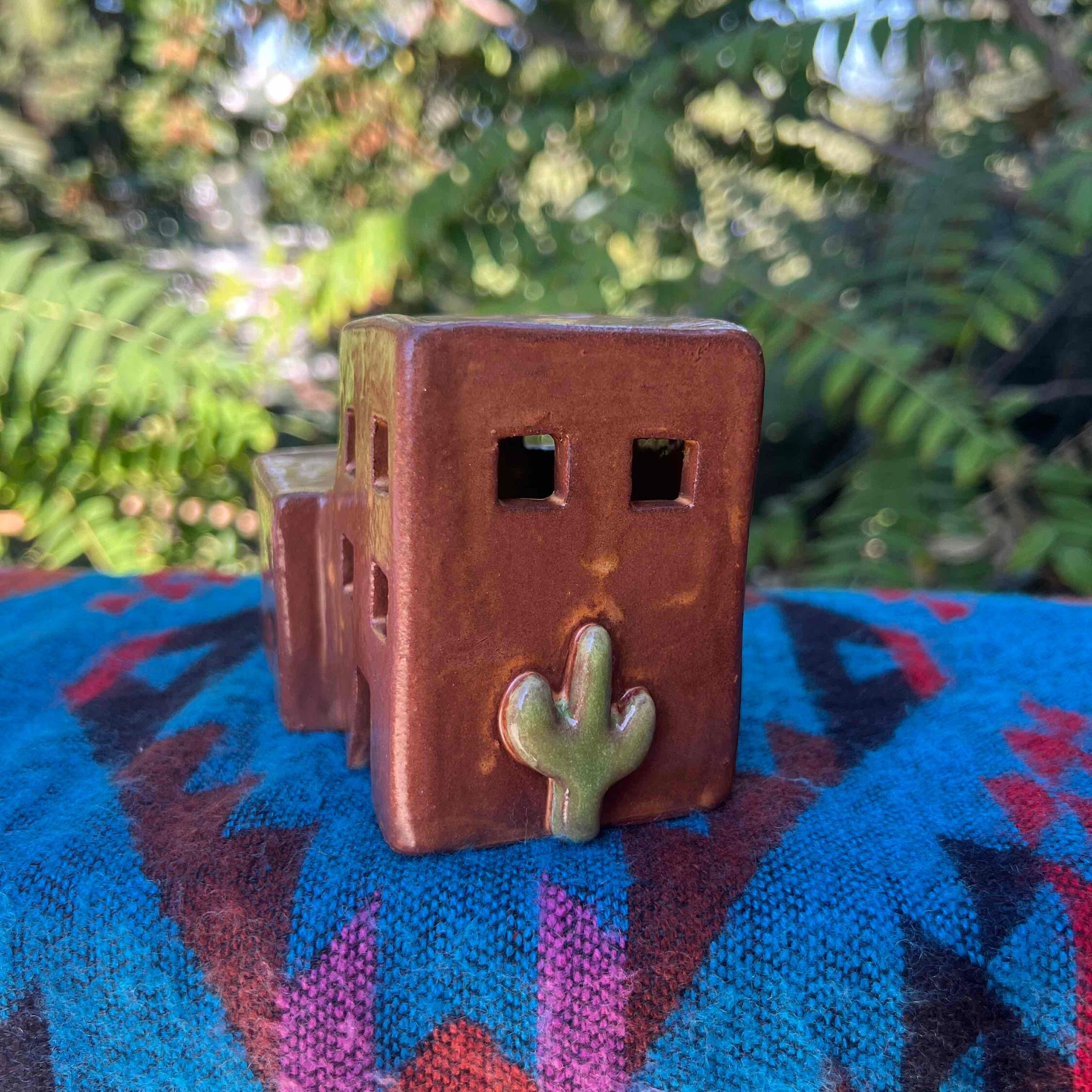 Adobe House Ceramic Electric Tealight Holder Brown Condo. - Etsy