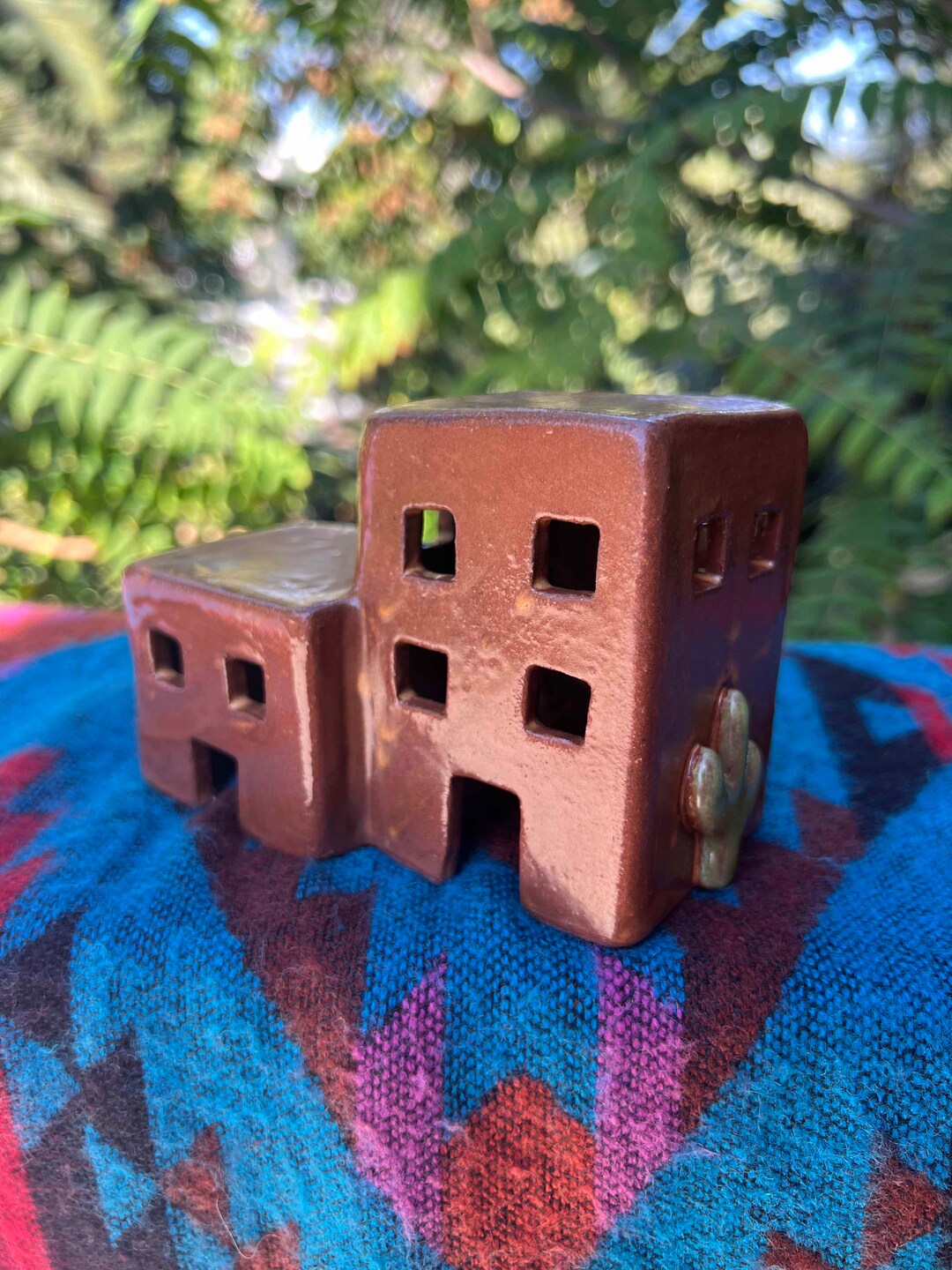 Adobe House Ceramic Electric Tealight Holder Brown Condo. Santa Fe New ...