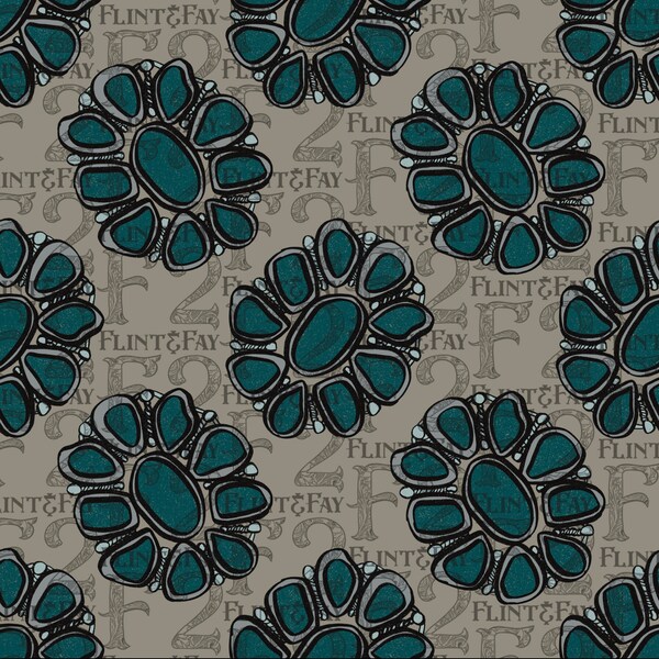 Turquoise Squash Blossom Svg - Etsy