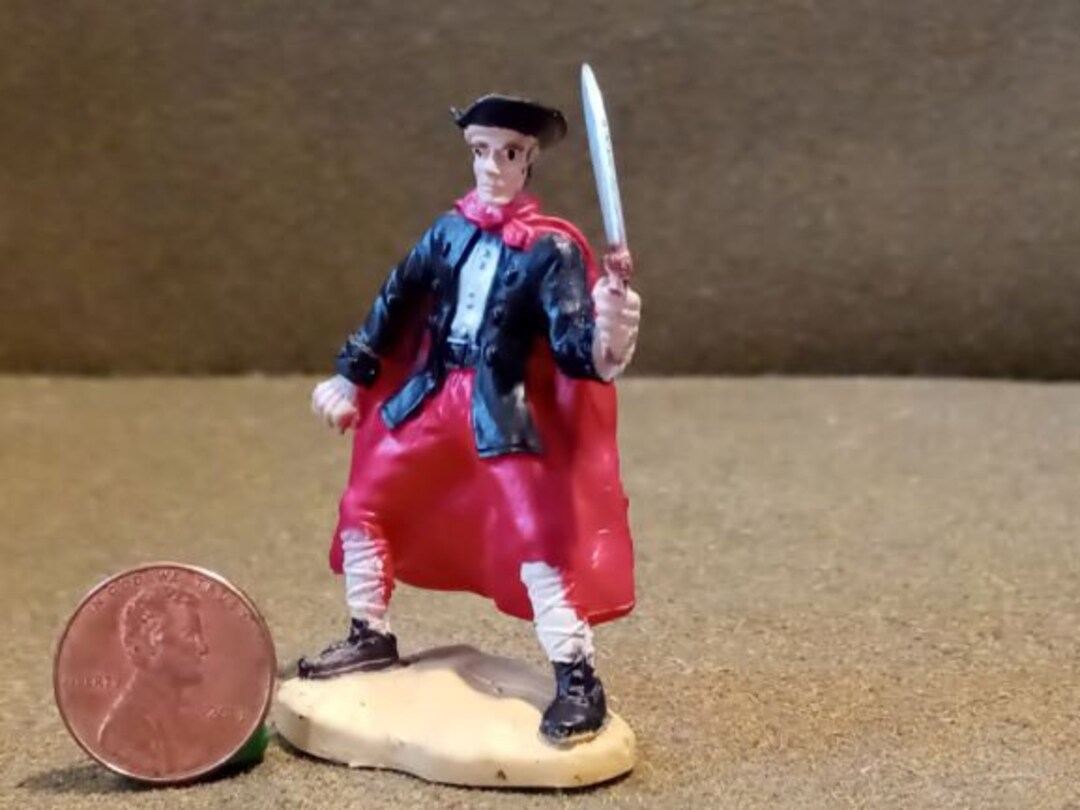 Miniature Pirate 3 Captain With Red Cape for Lemax Dept 56 - Etsy