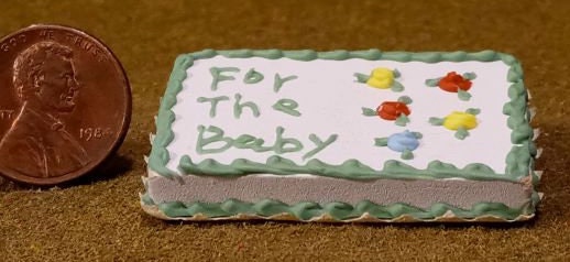 Miniature Cake, for the Baby Miniature for Lemax, Dept 56, Spooky Town ...